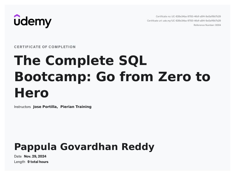 Govardhan reddy Pappula on LinkedIn: #sql #databasedevelopment # ... Govardhan reddy Pappula on LinkedIn: #sql #databasedevelopment # ...