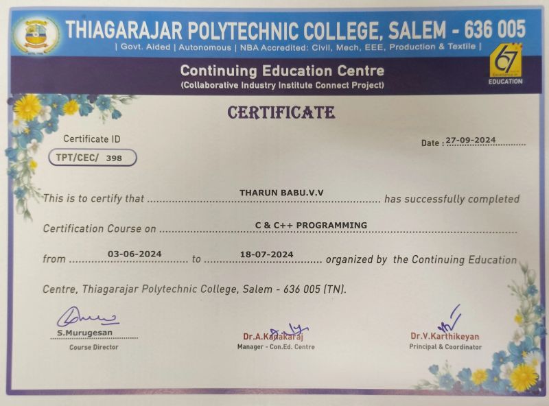 Tharun Babu on LinkedIn: #learningjourney #programming #cprogramming # ... Tharun Babu on LinkedIn: #learningjourney #programming #cprogramming # ...