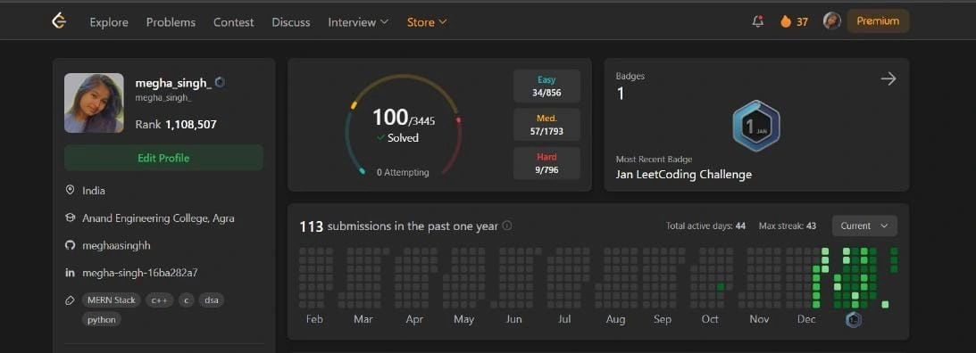 #codingjourney #leetcode #programming | Megha Singh #codingjourney #leetcode #programming | Megha Singh