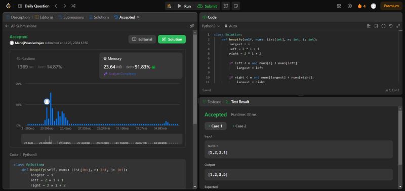 Solving LeetCode Daily Challenge: Sort an Array | Manoj Palanivelrajan ... Solving LeetCode Daily Challenge: Sort an Array | Manoj Palanivelrajan ...