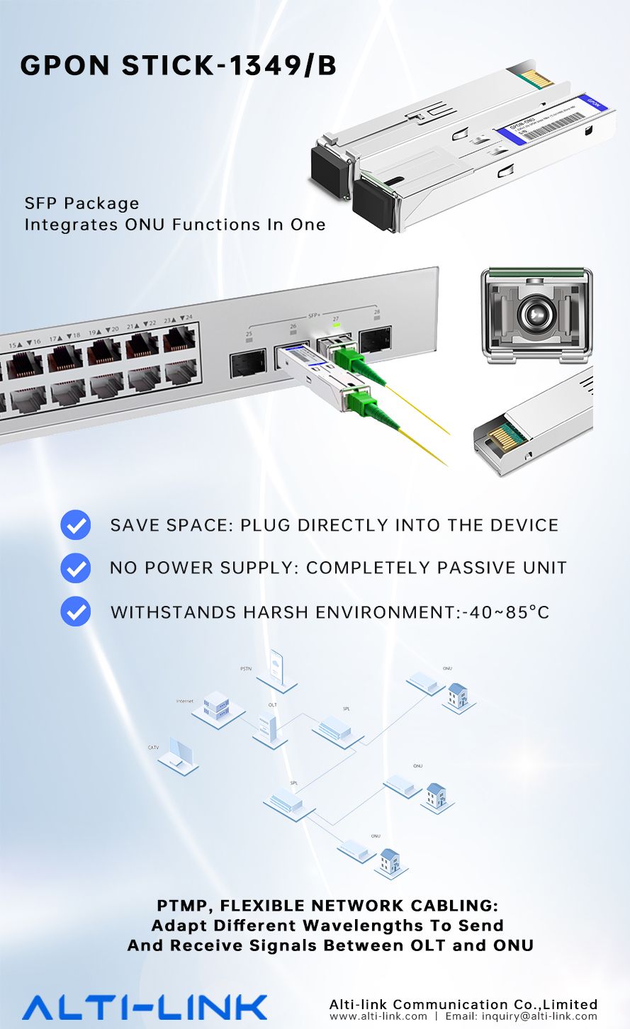 Alti-link Communication Co.,Limited on LinkedIn: GPON Stick SFP package ... Alti-link Communication Co.,Limited on LinkedIn: GPON Stick SFP package ...