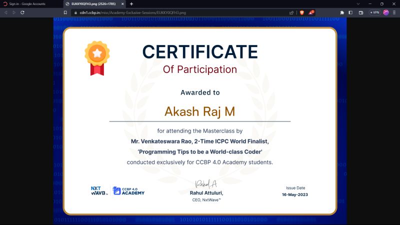 Akash Raj on LinkedIn: #nxtwave #ccbpian #coding #culture Akash Raj on LinkedIn: #nxtwave #ccbpian #coding #culture