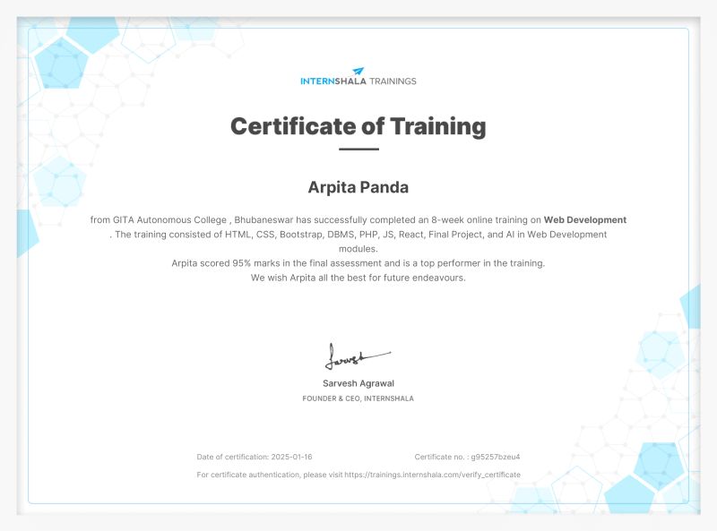 Arpita Panda on LinkedIn: #webdevelopment #html #css #javascript #react ... Arpita Panda on LinkedIn: #webdevelopment #html #css #javascript #react ...