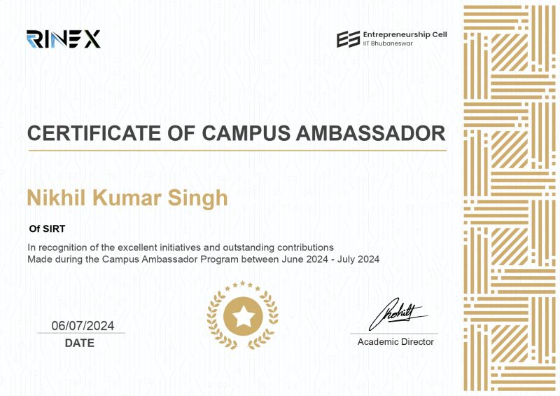 Nikhil kumar Singh on LinkedIn: #campusambassador #leadership # ... Nikhil kumar Singh on LinkedIn: #campusambassador #leadership # ...