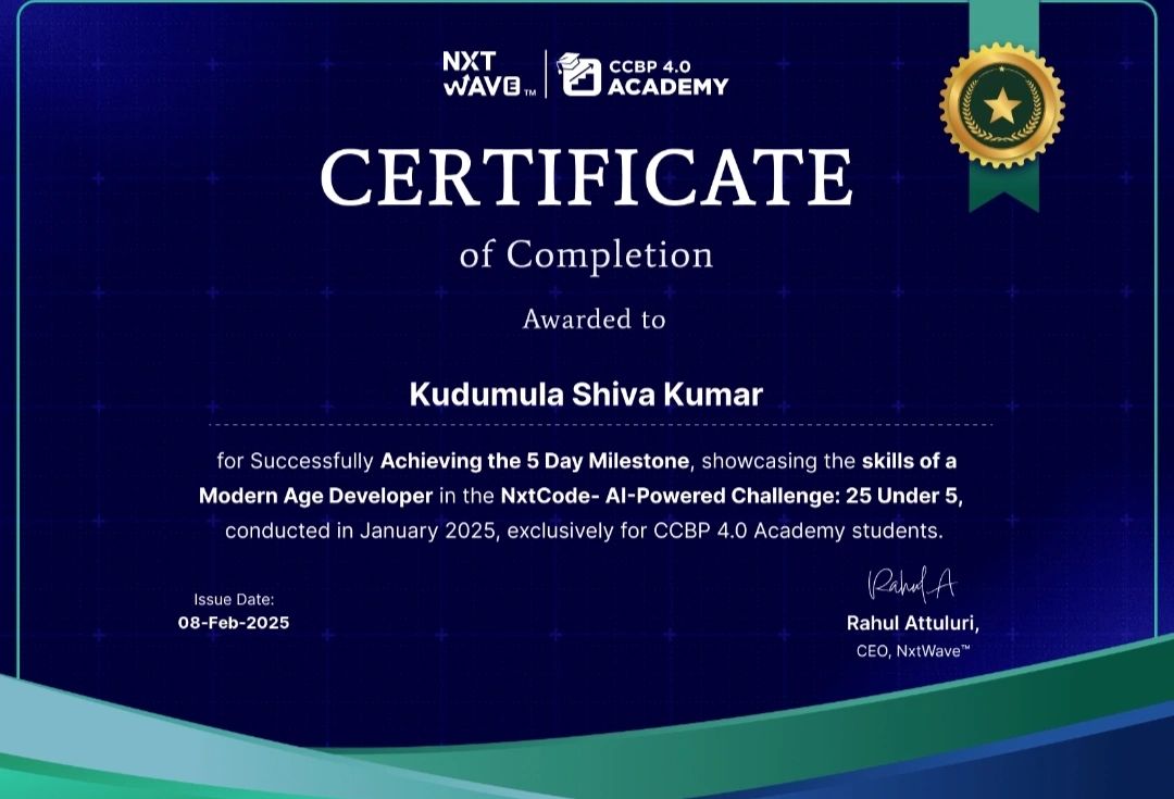 #ai #codingchallenge #nxtwave #coding #moderndeveloper | Shiva Kumar ... #ai #codingchallenge #nxtwave #coding #moderndeveloper | Shiva Kumar ...