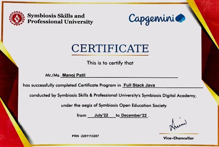 Manoj Patil (Front-End-Dev{React.js}) on LinkedIn: #capgeminiindia # ... Manoj Patil (Front-End-Dev{React.js}) on LinkedIn: #capgeminiindia # ...