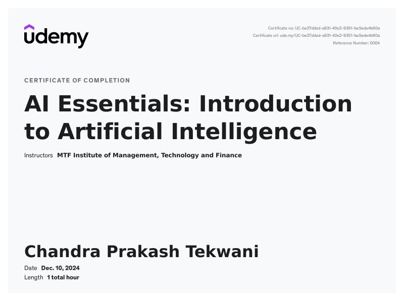 Chandra Prakash Tekwani on LinkedIn: #ai #artificialintelligence # ... Chandra Prakash Tekwani on LinkedIn: #ai #artificialintelligence # ...