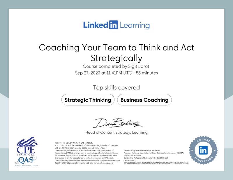Sigit Jarot on LinkedIn: Certificate of Completion Sigit Jarot on LinkedIn: Certificate of Completion