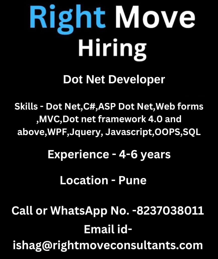 Isha G on LinkedIn: #dotnet #aspdotnet #webforms #mvc #wpf #jquery # ... Isha G on LinkedIn: #dotnet #aspdotnet #webforms #mvc #wpf #jquery # ...