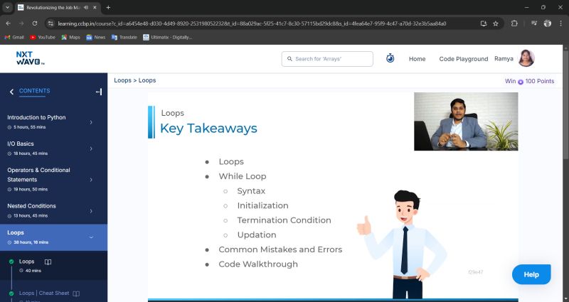 Ramya Chikkireddi on LinkedIn: #day33 #50daysofcode #ccbp #nxtwave # ... Ramya Chikkireddi on LinkedIn: #day33 #50daysofcode #ccbp #nxtwave # ...