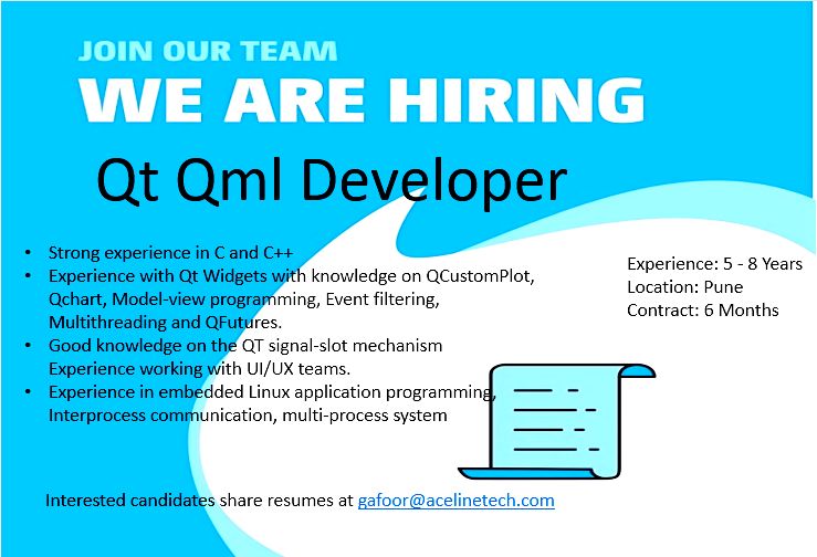 Abdul Gafoor on LinkedIn: #qt #qml #developer #punejobs #qtdev #c #c Abdul Gafoor on LinkedIn: #qt #qml #developer #punejobs #qtdev #c #c