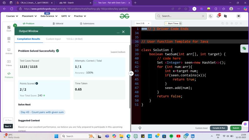 #gfg160challenge #dsa #hashing #java #problemsolving #100daysofcode ... #gfg160challenge #dsa #hashing #java #problemsolving #100daysofcode ...