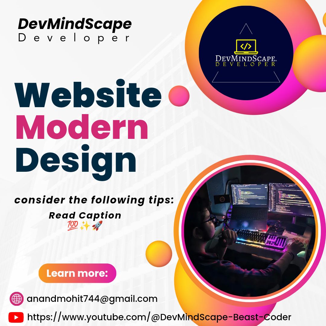 How to make modern websites | Mohit Anand posted on the topic | LinkedIn How to make modern websites | Mohit Anand posted on the topic | LinkedIn