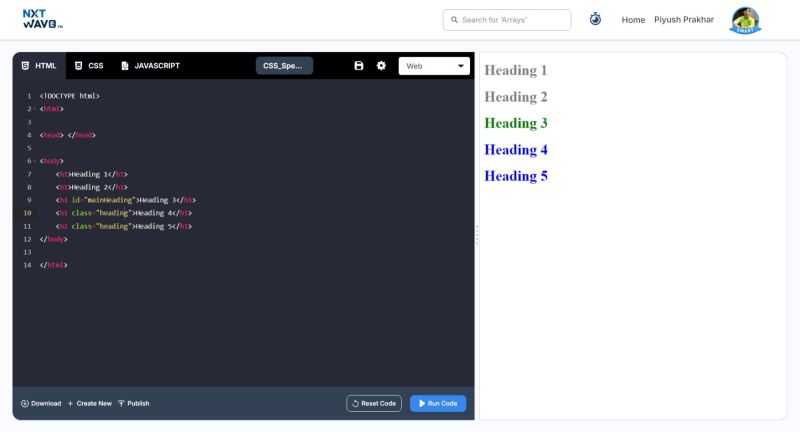 Piyush Prakhar Singh on LinkedIn: #30daysofcode #day4 #nxtwave #ccbp4 # ... Piyush Prakhar Singh on LinkedIn: #30daysofcode #day4 #nxtwave #ccbp4 # ...