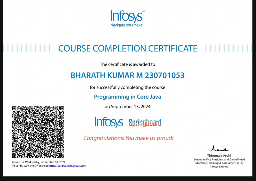Bharath Kumar on LinkedIn: #java #programming #softwaredevelopment # ... Bharath Kumar on LinkedIn: #java #programming #softwaredevelopment # ...