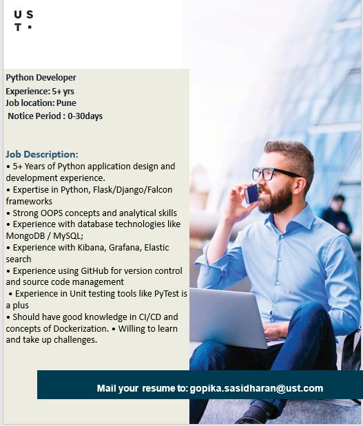 Gopika S S on LinkedIn: #hiring #python #python #flask #django #mysql # ... Gopika S S on LinkedIn: #hiring #python #python #flask #django #mysql # ...
