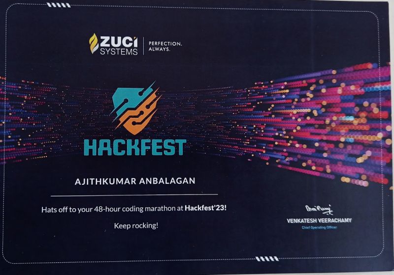 Ajith Kumar on LinkedIn: #hackathon #innovation #codingmarathon # ... Ajith Kumar on LinkedIn: #hackathon #innovation #codingmarathon # ...