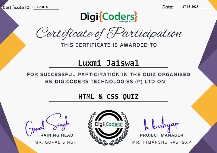 Luxmi Jaiswal on LinkedIn: #html Luxmi Jaiswal on LinkedIn: #html
