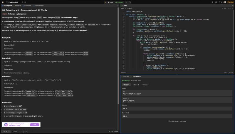#100daysofcode #leetcode #java #slidingwindow #substring #100daysofcode ... #100daysofcode #leetcode #java #slidingwindow #substring #100daysofcode ...