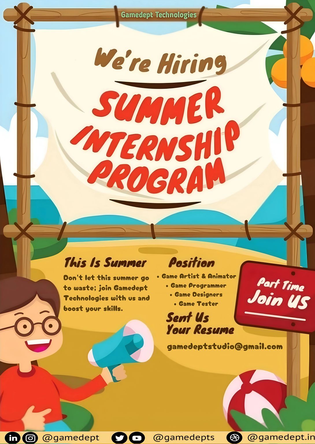 Ajay Kumar Srinivasan on LinkedIn: #internship #gamingjobs Ajay Kumar Srinivasan on LinkedIn: #internship #gamingjobs