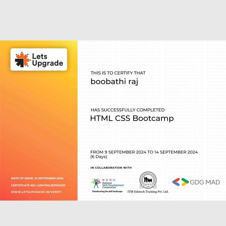Boobathi Raj on LinkedIn: HTML AND CSS Boobathi Raj on LinkedIn: HTML AND CSS