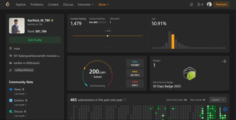 #leetcode #problemsolving #codingjourney #tech #programming | Karthick M #leetcode #problemsolving #codingjourney #tech #programming | Karthick M