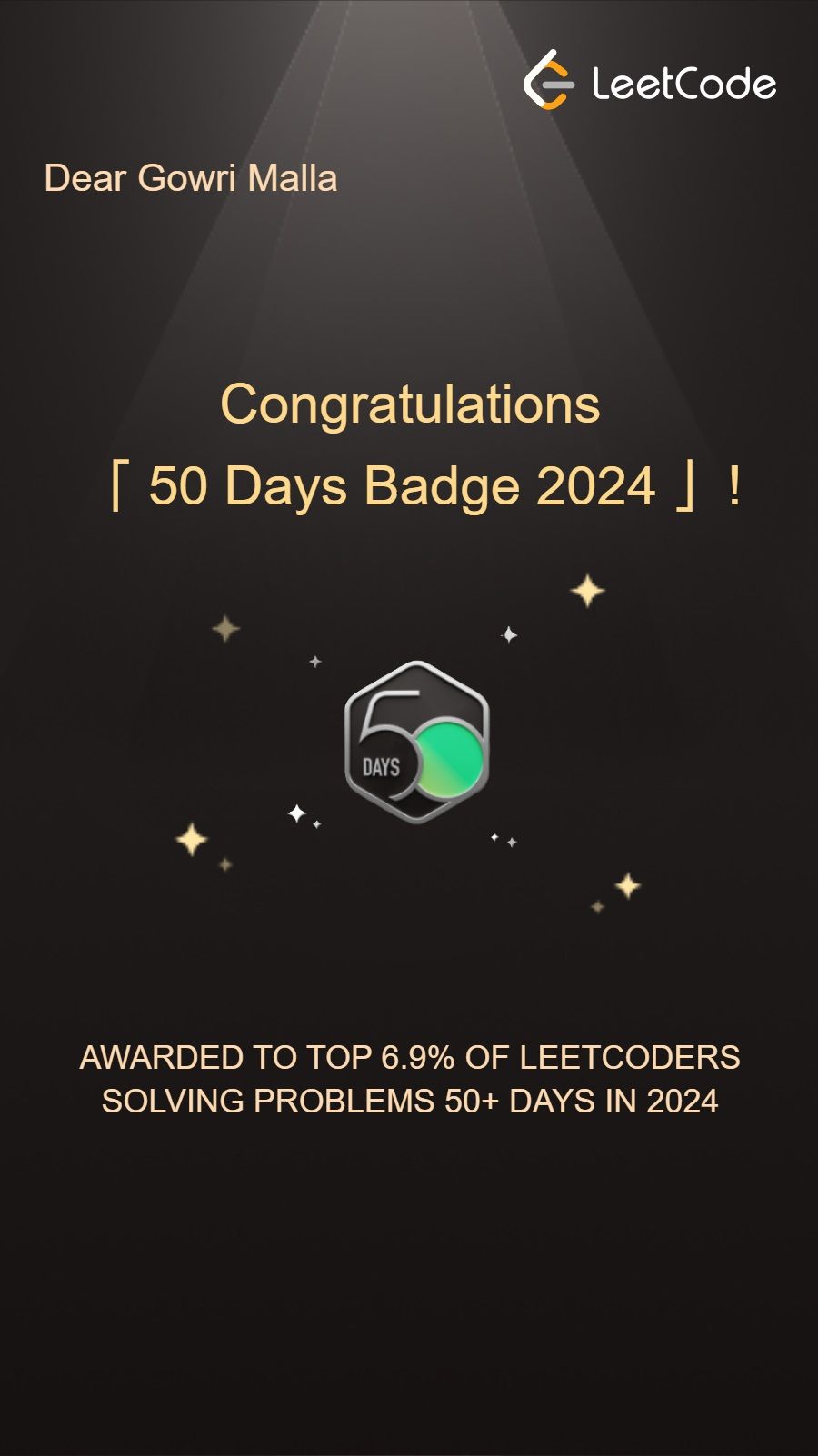 Gowri Malla on LinkedIn: #leetcode #dsa #consistency #learningjourney # ... Gowri Malla on LinkedIn: #leetcode #dsa #consistency #learningjourney # ...
