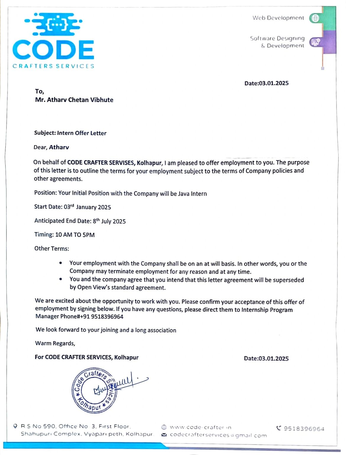 Atharv Vibhute on LinkedIn: #technology #linkedin #internship #intern # ... Atharv Vibhute on LinkedIn: #technology #linkedin #internship #intern # ...