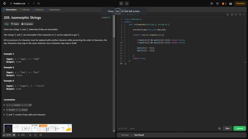 Day 16 of LeetCode challenge: Isomorphic strings | Himanshi Verma ... Day 16 of LeetCode challenge: Isomorphic strings | Himanshi Verma ...