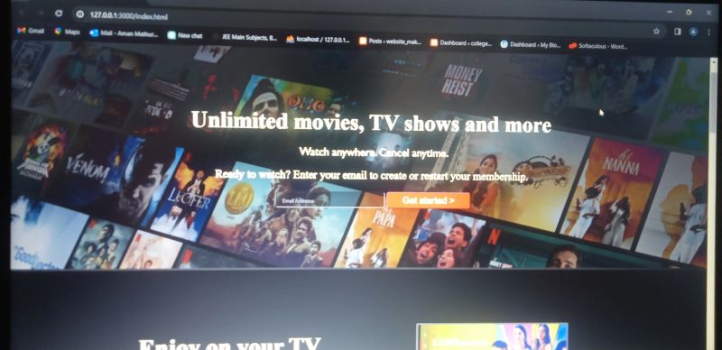 Aman Mathur on LinkedIn: #webdevelopment #html #css #netflixclone Aman Mathur on LinkedIn: #webdevelopment #html #css #netflixclone
