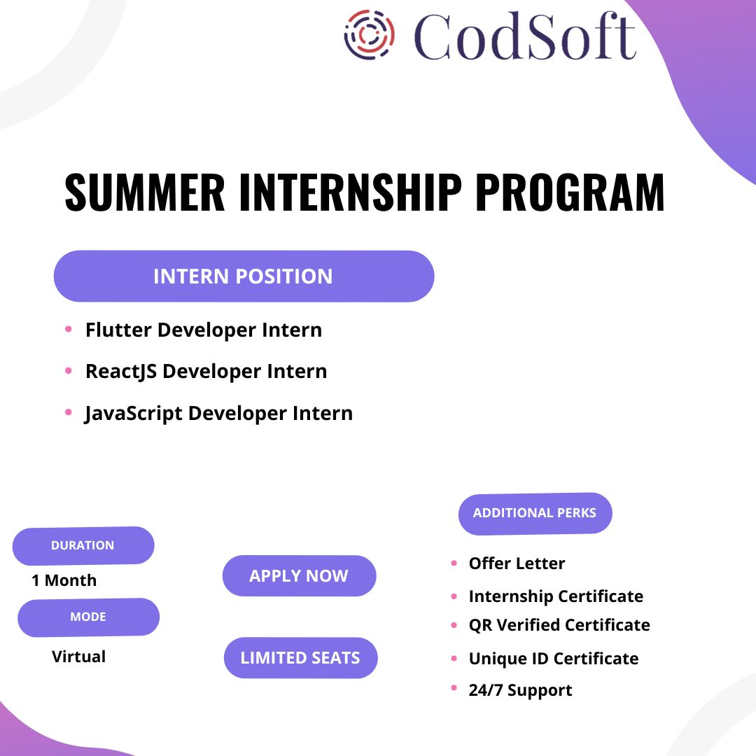 CodSoft on LinkedIn: #codsoft #codsoftintern #codsoftinternship # ... CodSoft on LinkedIn: #codsoft #codsoftintern #codsoftinternship # ...