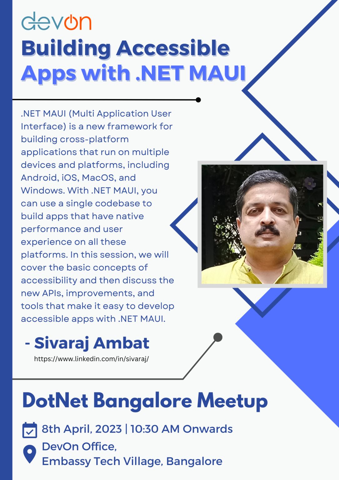Deepak Baid on LinkedIn: #dotnet #dotnetmaui #bangalore Deepak Baid on LinkedIn: #dotnet #dotnetmaui #bangalore