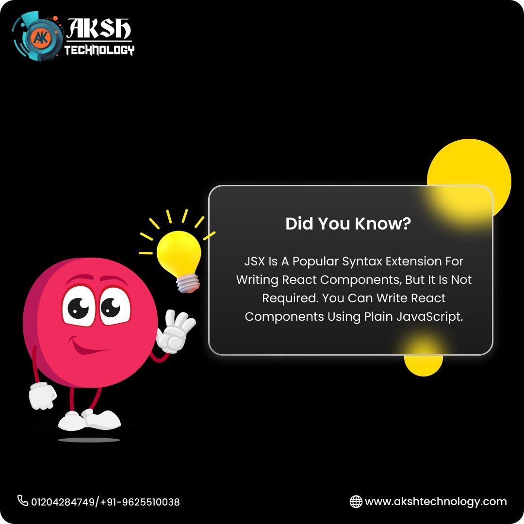Aksh Technology on LinkedIn: #jsx #reactjs #webdevelopment # ... Aksh Technology on LinkedIn: #jsx #reactjs #webdevelopment # ...