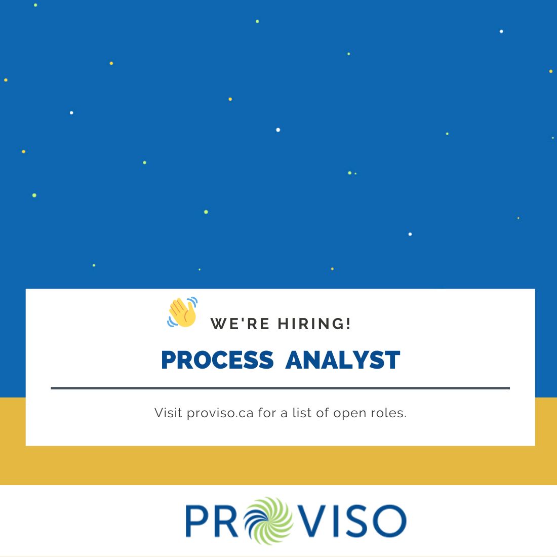 ProViso Consulting on LinkedIn: Process Analyst – CM ProViso Consulting on LinkedIn: Process Analyst – CM