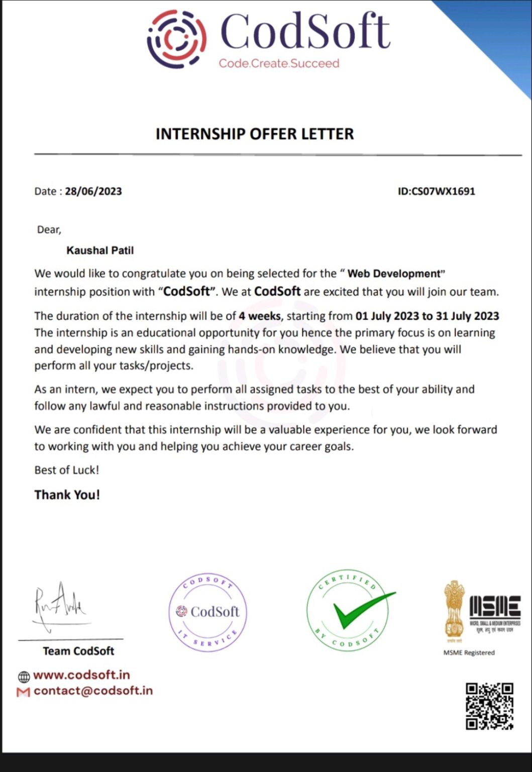 kaushal patil on LinkedIn: #connections #codsoft #webdevelopment # ... kaushal patil on LinkedIn: #connections #codsoft #webdevelopment # ...