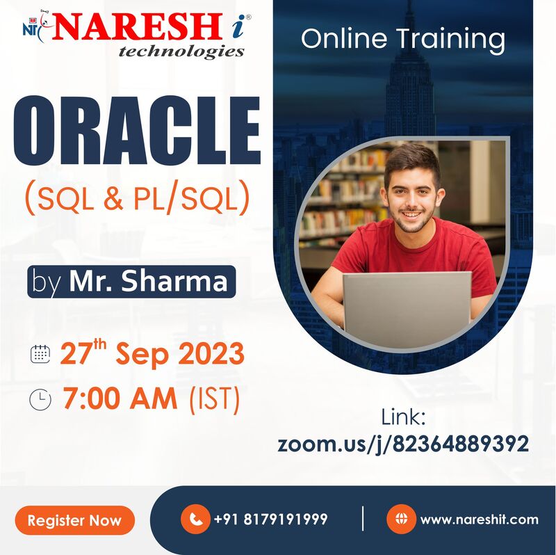 Free Demo On Oracle by Mr. Sharama | NareshIT posted on the topic ... Free Demo On Oracle by Mr. Sharama | NareshIT posted on the topic ...