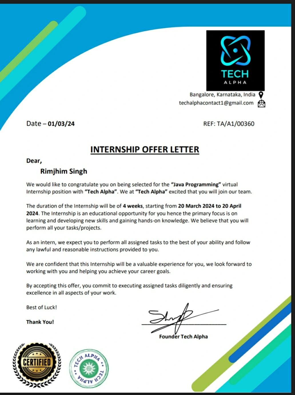 #intern2024 #java | Rimjhim Singh #intern2024 #java | Rimjhim Singh
