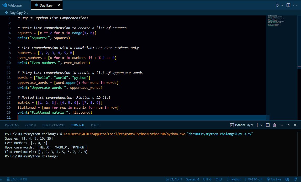 Sachin Kumar on LinkedIn: #100daysofpython #python #coding # ... Sachin Kumar on LinkedIn: #100daysofpython #python #coding # ...
