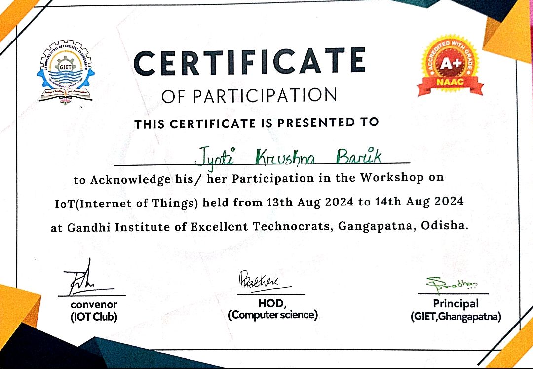JYOTI KRUSHNA BARIK on LinkedIn: #gietbbsr #iot #internetofthings # ... JYOTI KRUSHNA BARIK on LinkedIn: #gietbbsr #iot #internetofthings # ...