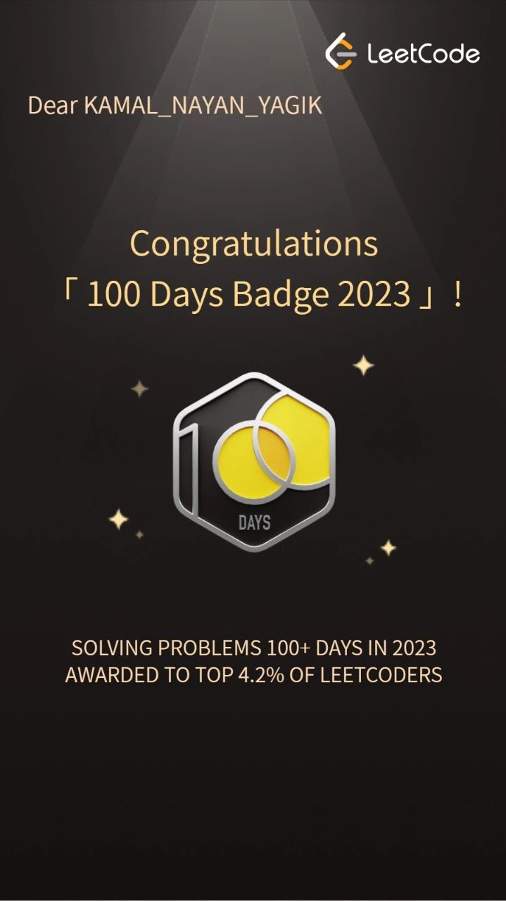 Kamal Nayan Yagik on LinkedIn: #problemsolving #leetcode # ... Kamal Nayan Yagik on LinkedIn: #problemsolving #leetcode # ...