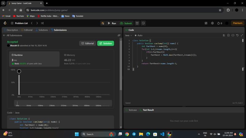 Day 10 of 100 Days of Code Challenge: Solving the Jump Game | Bharath D ... Day 10 of 100 Days of Code Challenge: Solving the Jump Game | Bharath D ...