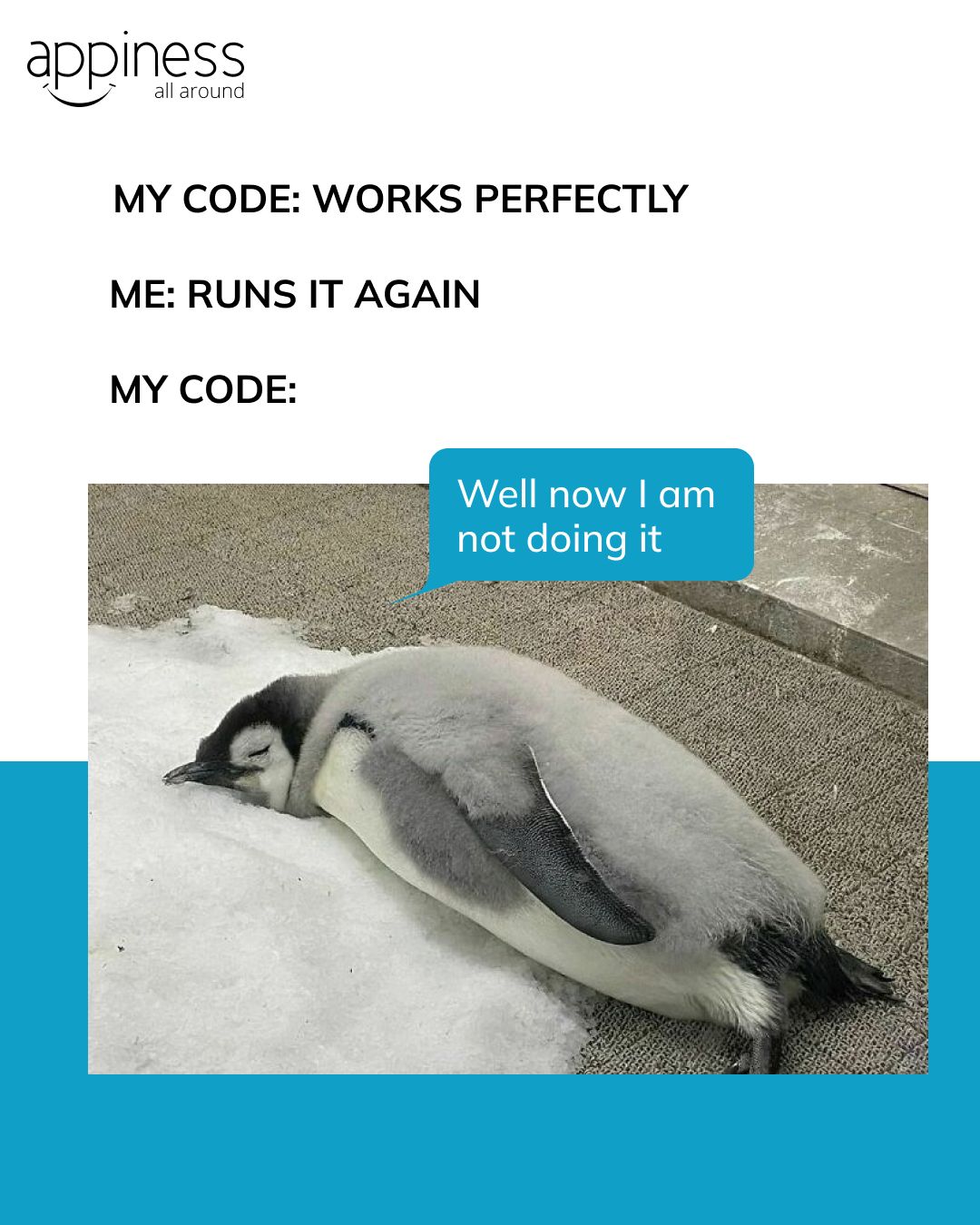 Appiness Interactive Pvt. Ltd. on LinkedIn: #codememe #coders #meme # ... Appiness Interactive Pvt. Ltd. on LinkedIn: #codememe #coders #meme # ...