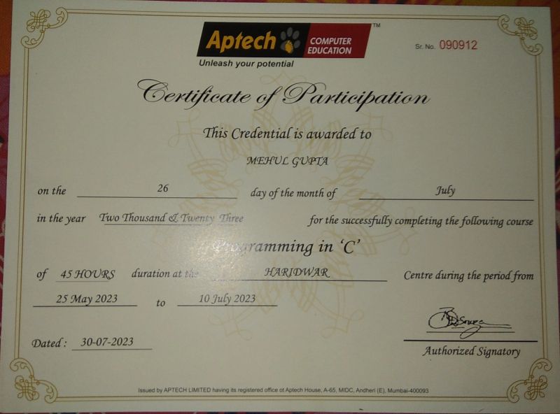 Mehul Gupta on LinkedIn: #cprogramming #certification #programming # ... Mehul Gupta on LinkedIn: #cprogramming #certification #programming # ...