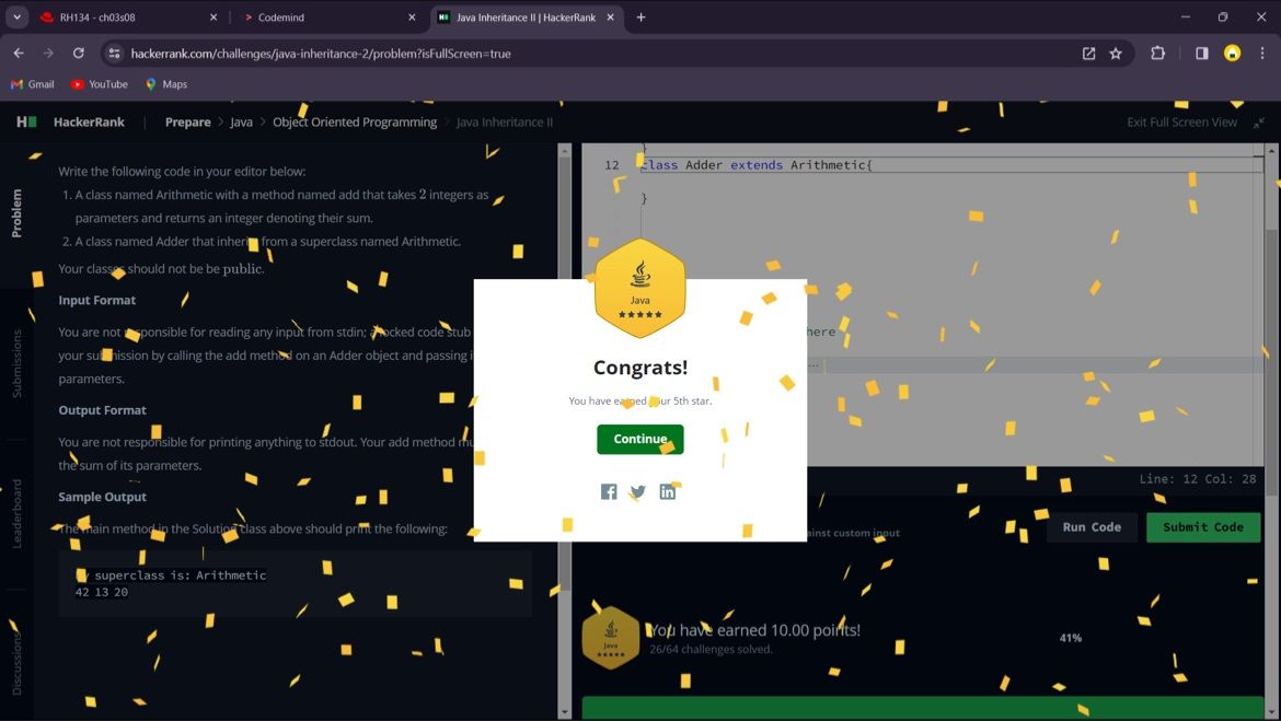 Hemanth Vandrangi on LinkedIn: #hackerrank #java #codingmilestone # ... Hemanth Vandrangi on LinkedIn: #hackerrank #java #codingmilestone # ...