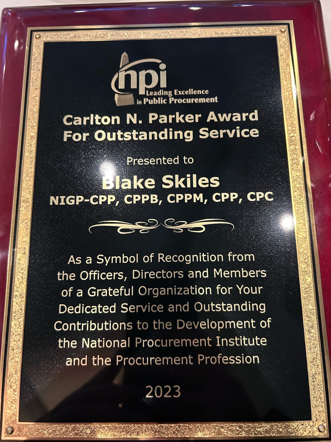 Wow! | Blake Skiles, CPPO, NIGP-CPP, CPPB, CPPM, CPP, CPC Wow! | Blake Skiles, CPPO, NIGP-CPP, CPPB, CPPM, CPP, CPC