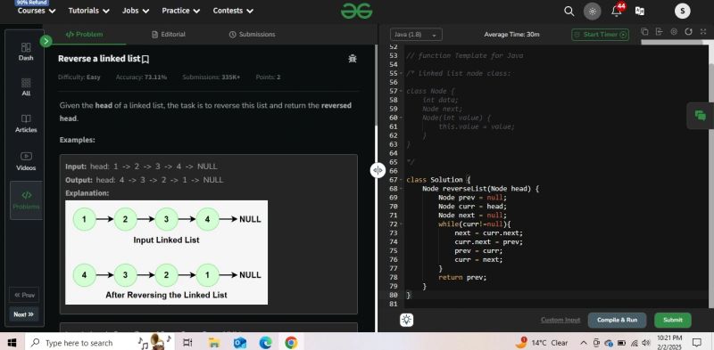 #gfg160 #geekstreak2024 #dsa #problemsolving #linkedlist | Samiksha Mishra #gfg160 #geekstreak2024 #dsa #problemsolving #linkedlist | Samiksha Mishra