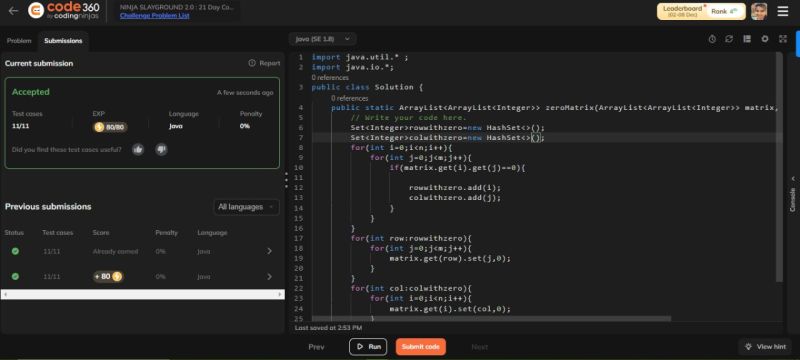Shruti Shukla on LinkedIn: #ninjaslayground #codingninjas #codingjourney Shruti Shukla on LinkedIn: #ninjaslayground #codingninjas #codingjourney