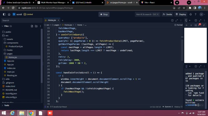 Sairam Patra on LinkedIn: #reactjs #infinitescrolling #webdevelopment # ... Sairam Patra on LinkedIn: #reactjs #infinitescrolling #webdevelopment # ...