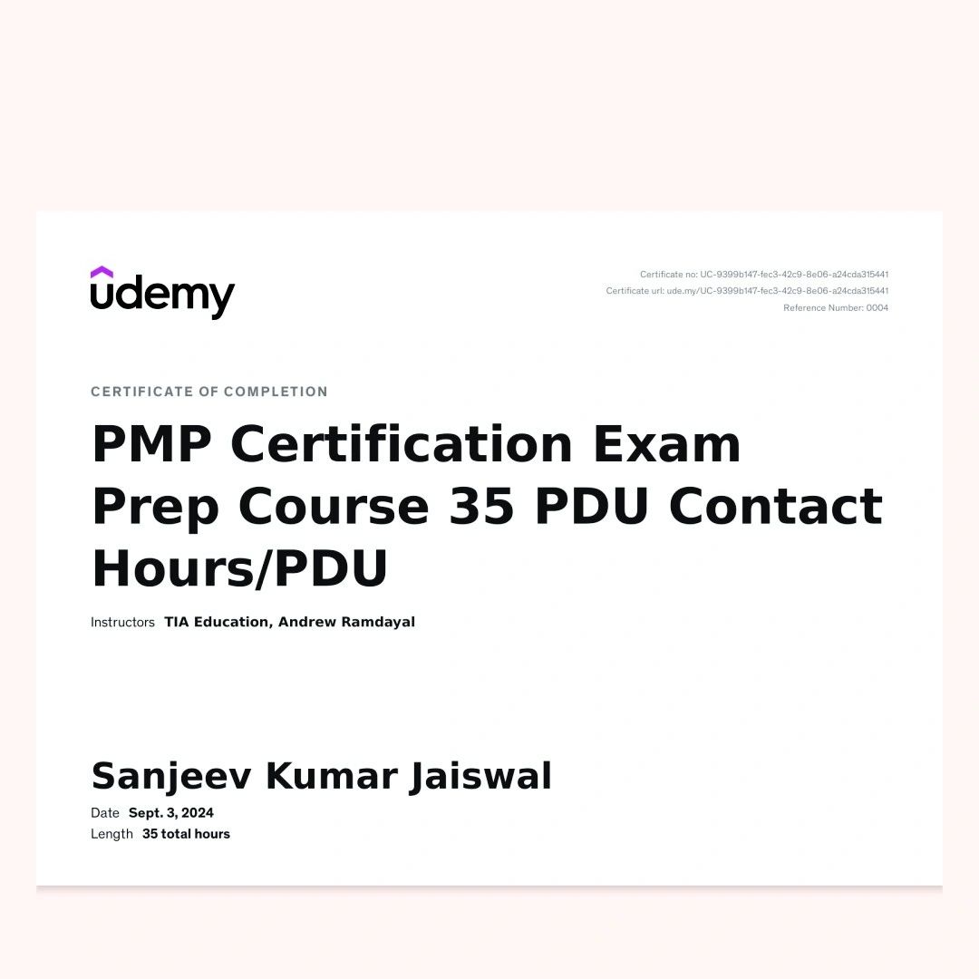 Sanjeev Kumar Jaiswal on LinkedIn: Course completion certificate for ... Sanjeev Kumar Jaiswal on LinkedIn: Course completion certificate for ...
