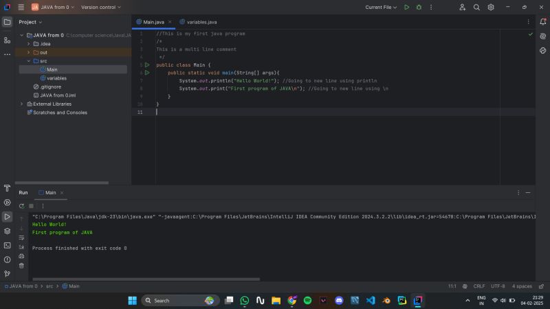 Pranav Pandey on LinkedIn: #learningjava #codethroughthechaos Pranav Pandey on LinkedIn: #learningjava #codethroughthechaos